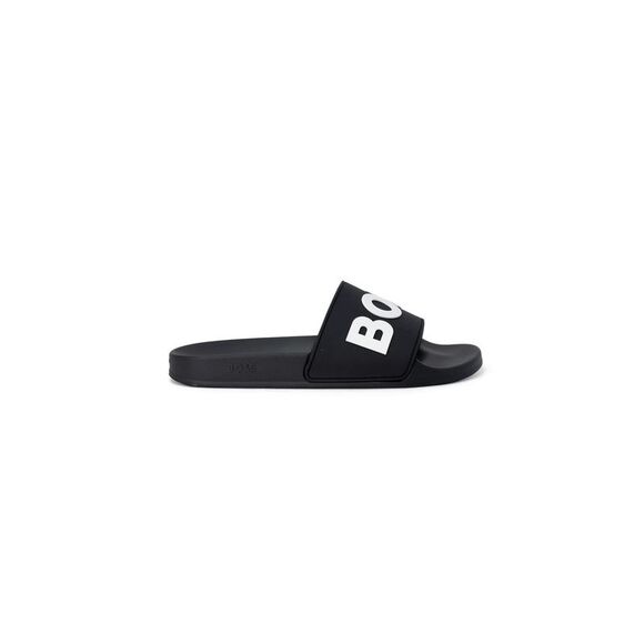 Boss | Other | Boss Logo Slides Sandals Men Black Slippers | Poshmark